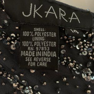 Jkara | Dresses | Jkara Elegant Vneck Cap Sleeve Mob Evening Gown ...